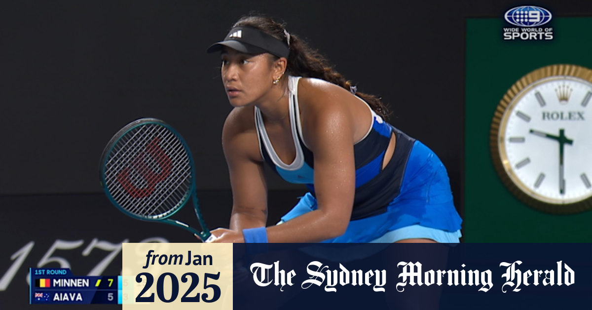 Video: Australian Open Highlights: Greet Minnen v Destanee Aiava